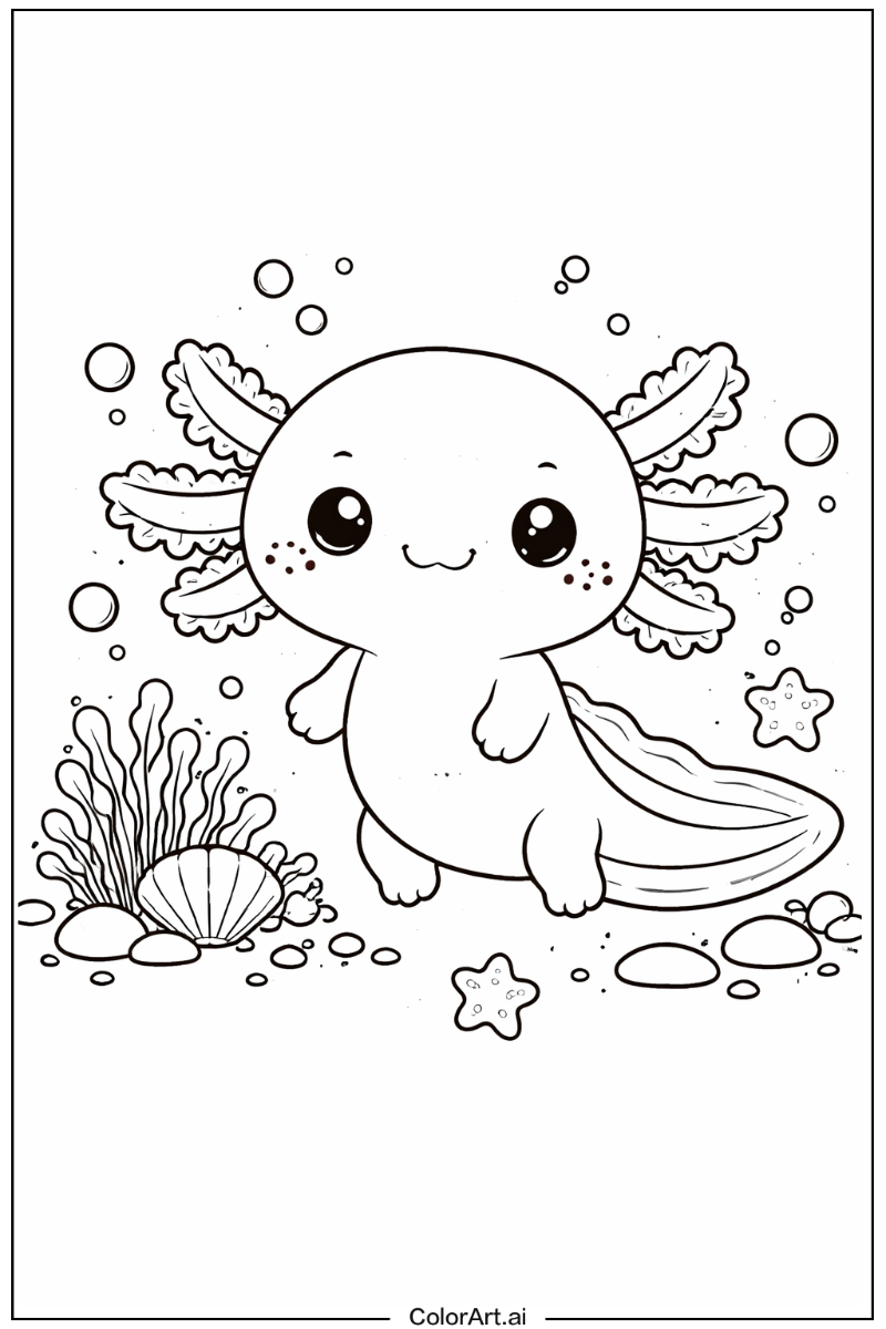 38 Free Axolotl Coloring Pages (Printable PDF & PNG)