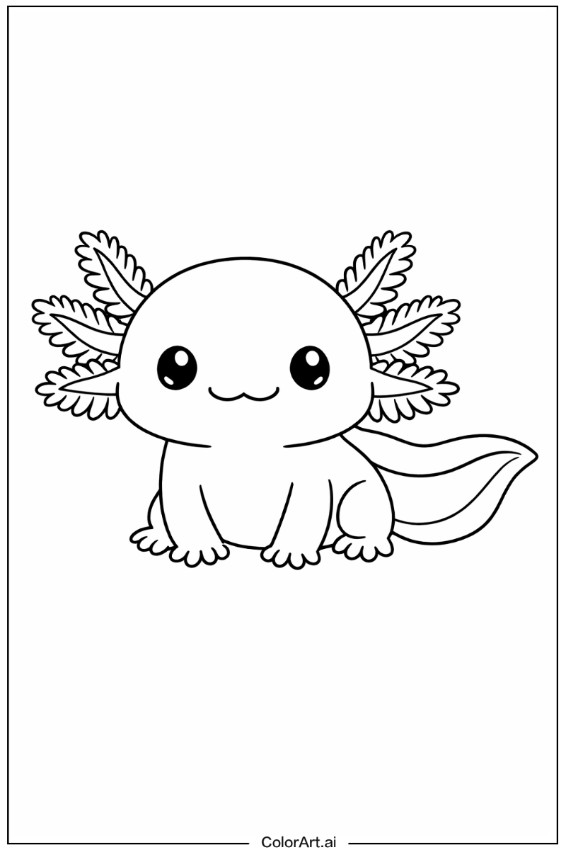 38 Free Axolotl Coloring Pages (Printable PDF & PNG)