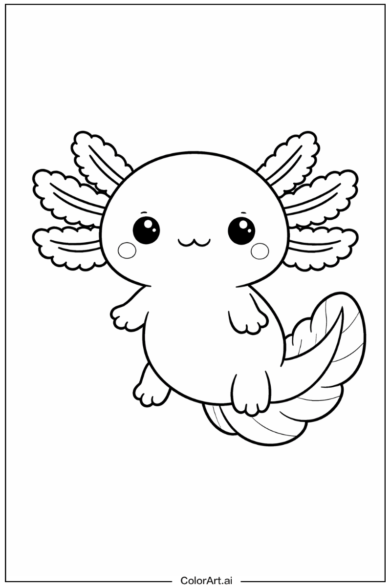 38 Free Axolotl Coloring Pages (Printable PDF & PNG)