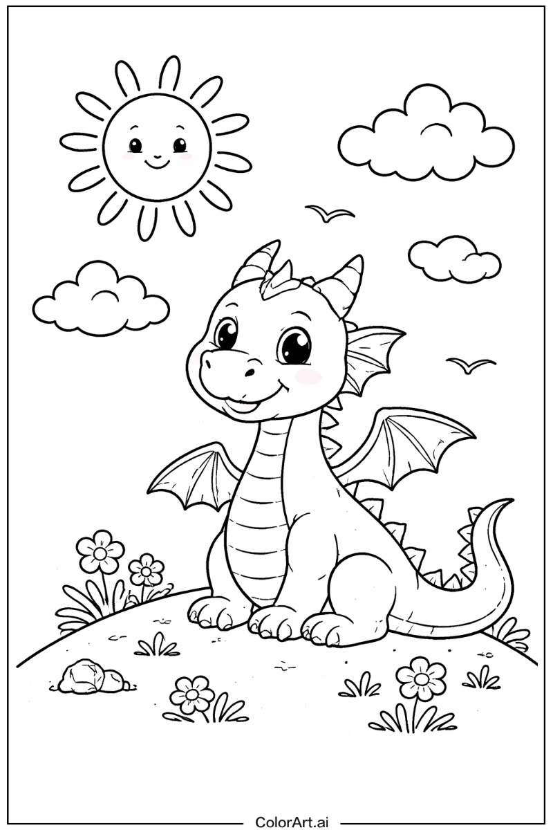 28 Free Dragon Coloring Pages (Printable PDF & PNG)