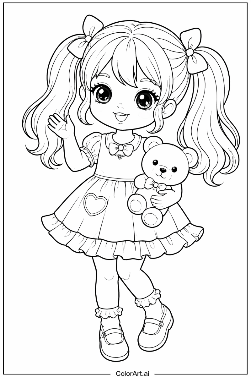 46 Free Girl Coloring Pages (Printable PDF & PNG)
