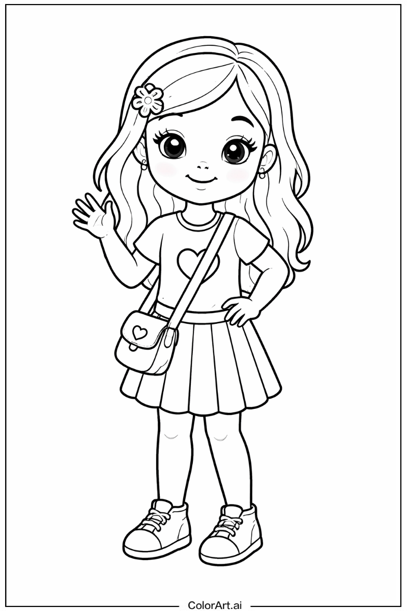 46 Free Girl Coloring Pages (Printable PDF & PNG)