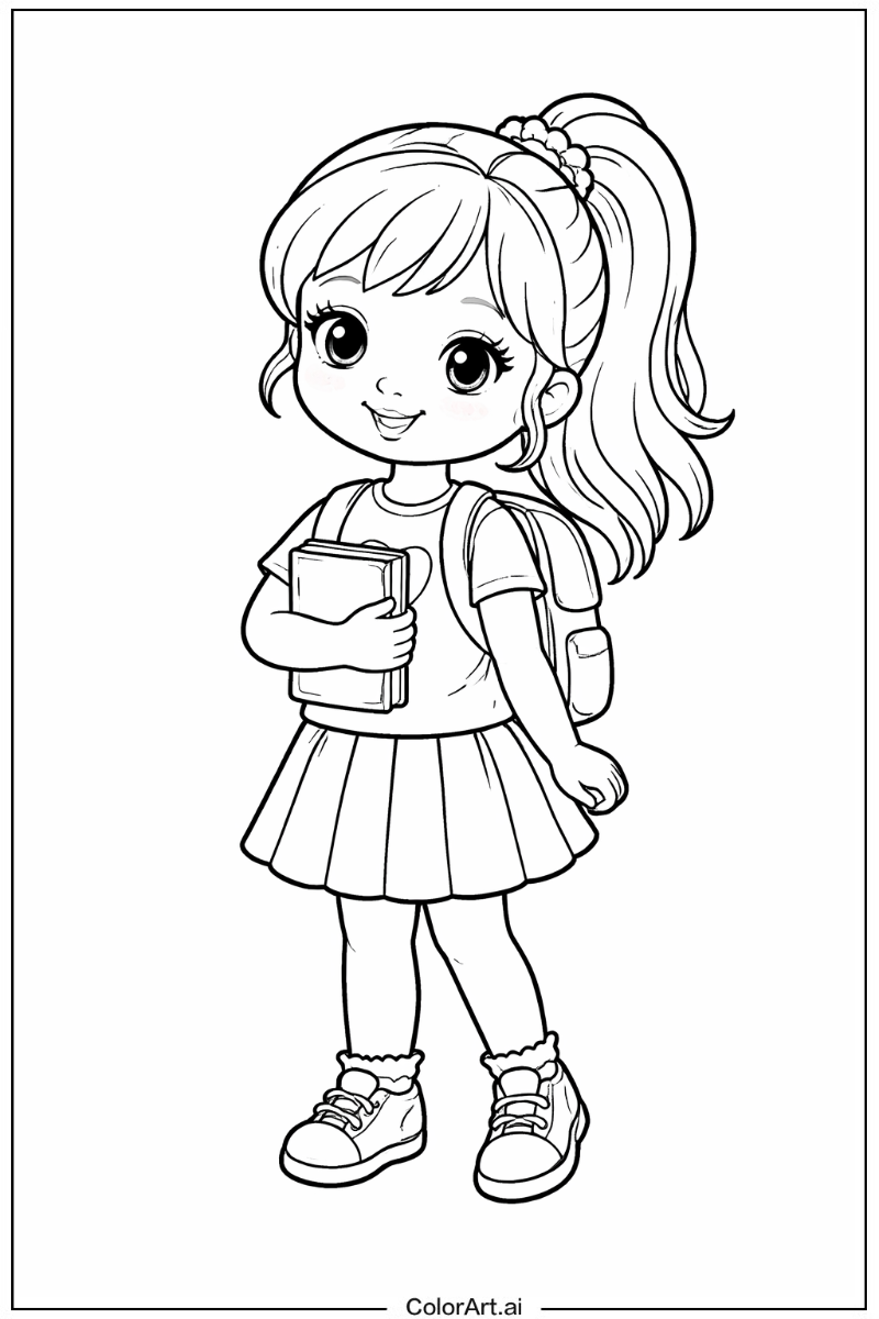 46 Free Girl Coloring Pages (Printable PDF & PNG)