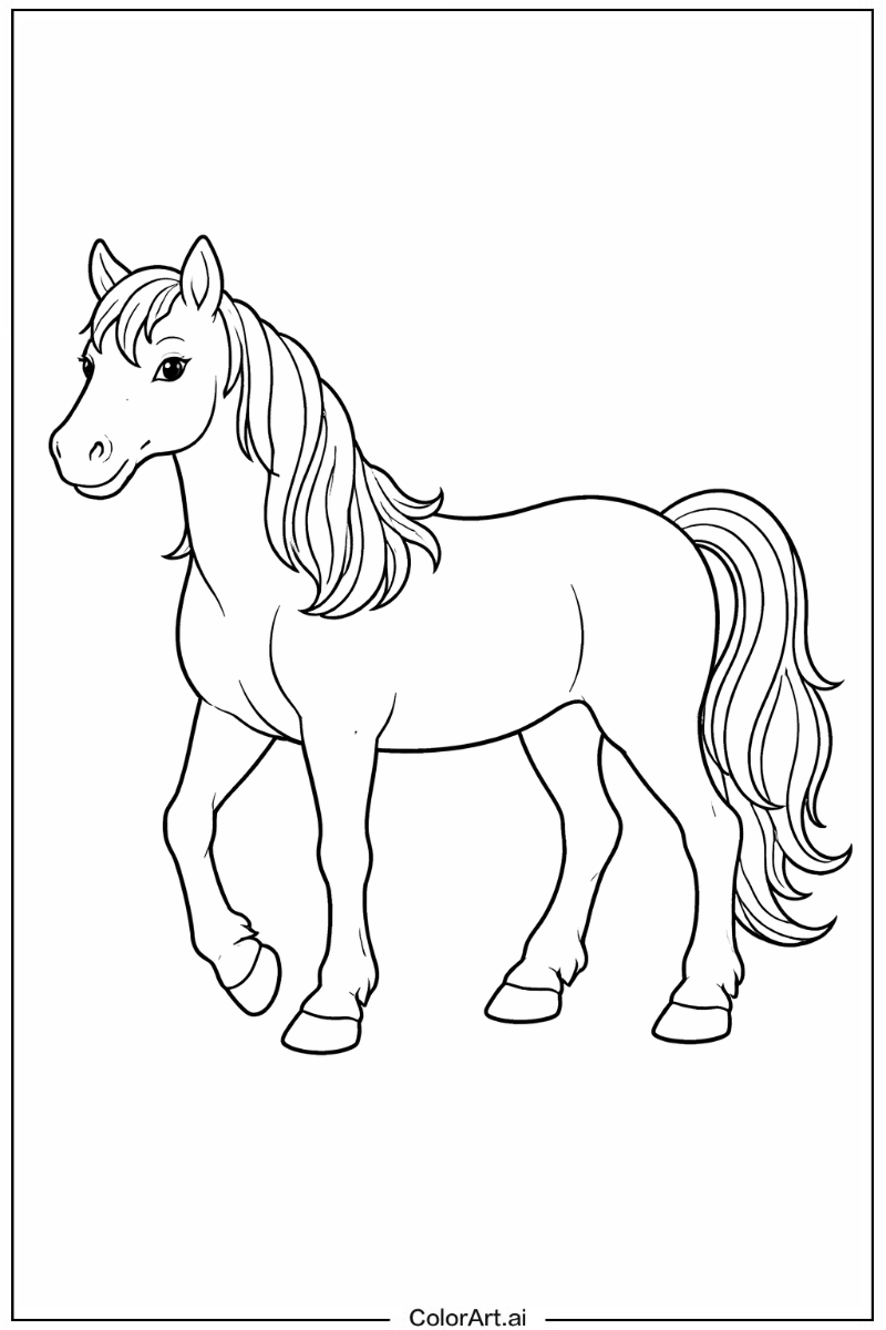 43 Free Horse Coloring Pages (Printable PDF & PNG)