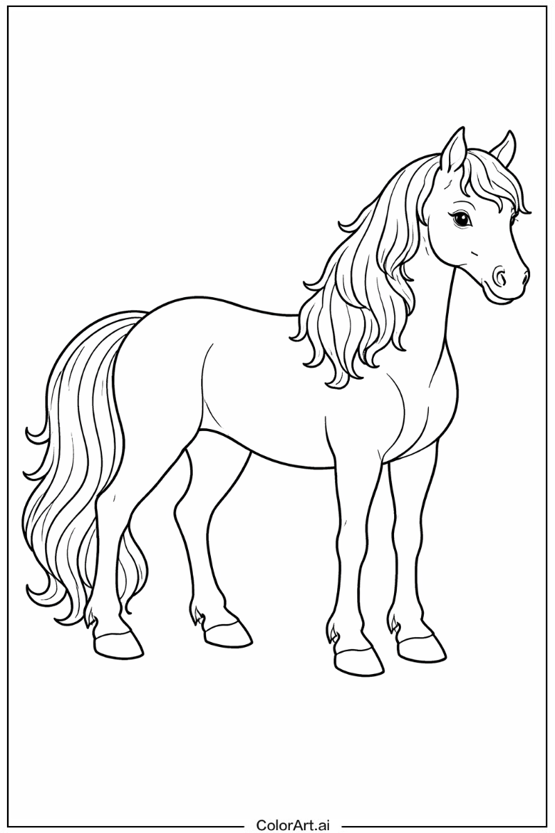 43 Free Horse Coloring Pages (Printable PDF & PNG)