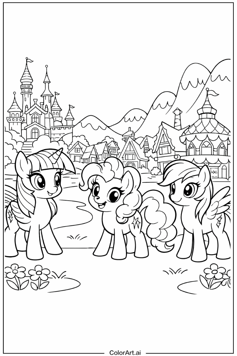 40 Free My Little Pony Coloring Pages (Printable PDF & PNG)