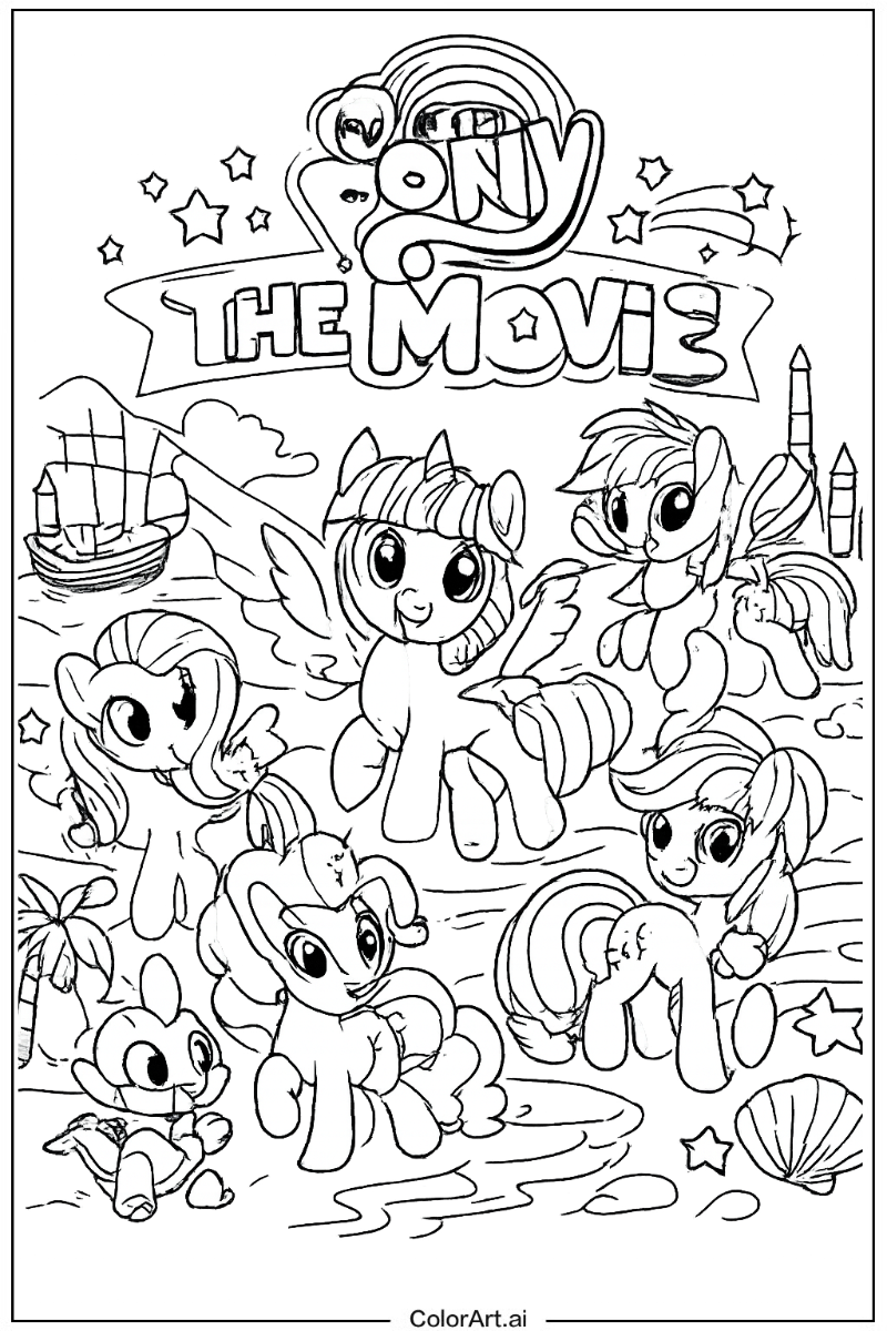 40 Free My Little Pony Coloring Pages (Printable PDF & PNG)