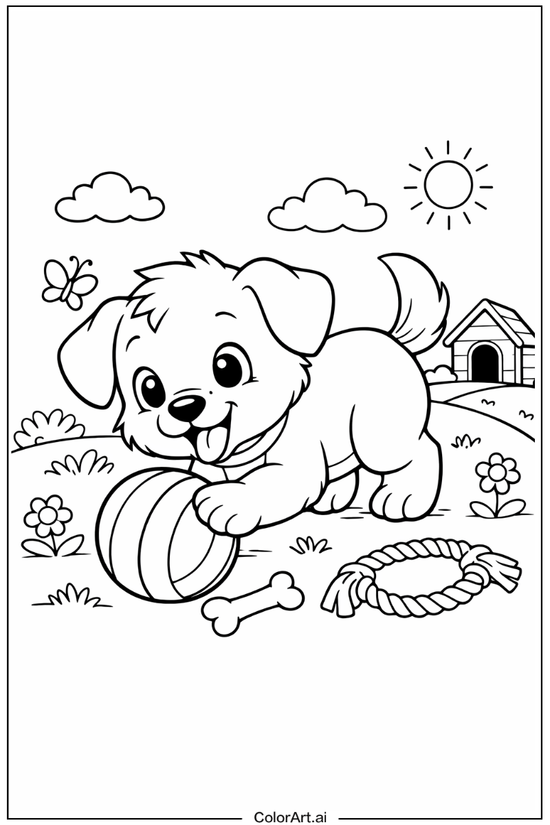 44 Free Puppy Coloring Pages (Printable PDF & PNG)