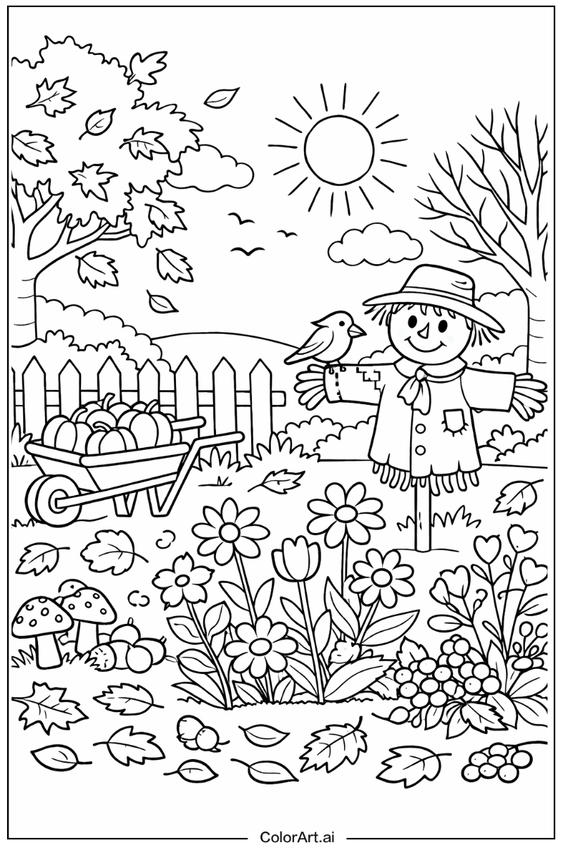 44 Free Autumn Coloring Pages (Printable PDF & PNG)