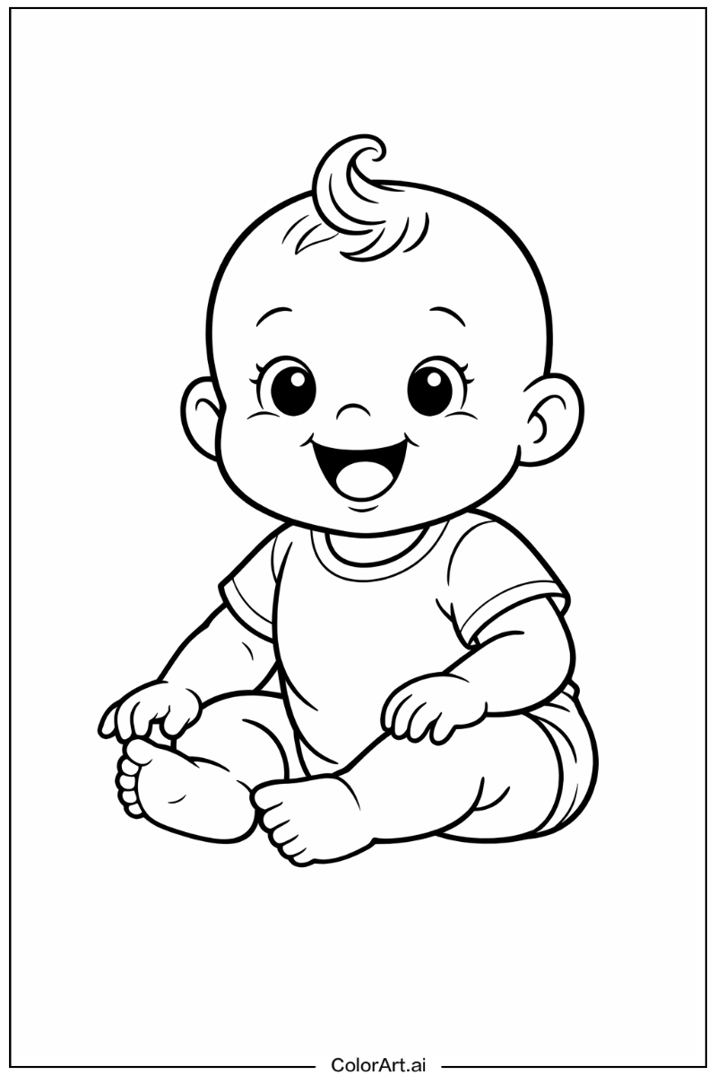 36 Free baby Coloring Pages (Printable PDF & PNG)