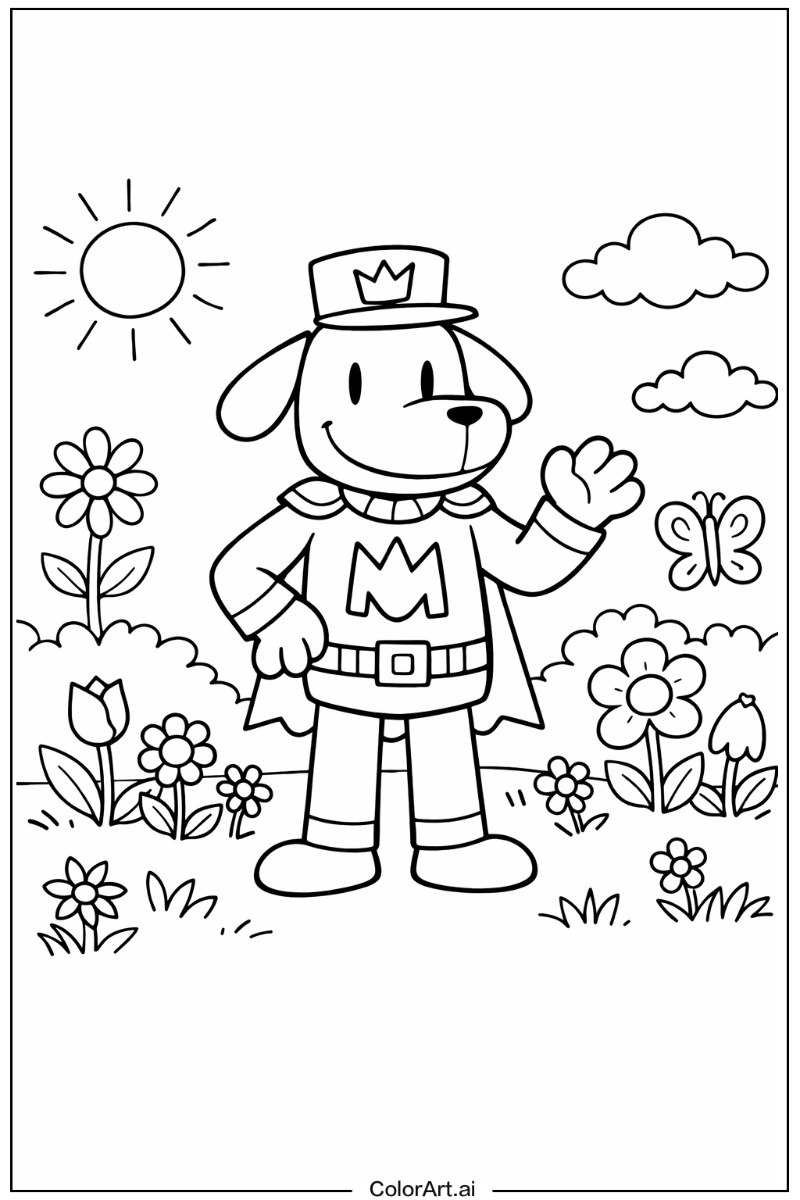 46 Free dog man Coloring Pages (Printable PDF & PNG)