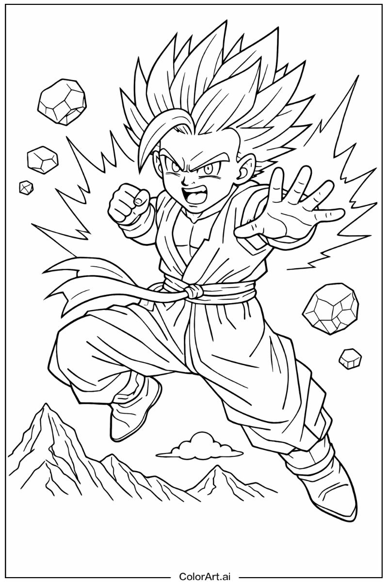 46 Free dragon ball z Coloring Pages (Printable PDF & PNG)