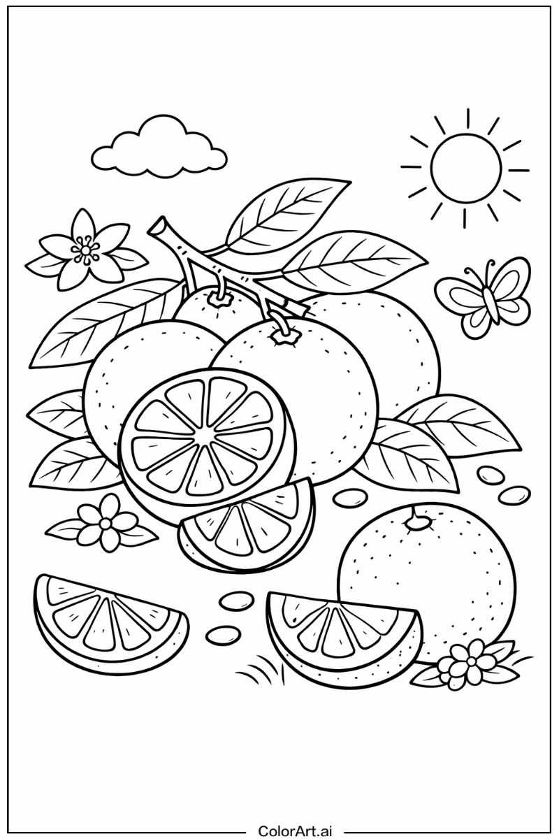46 Free fruit Coloring Pages (Printable PDF & PNG)