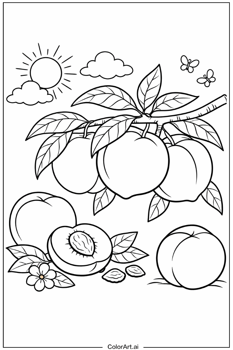 46 Free fruit Coloring Pages (Printable PDF & PNG)