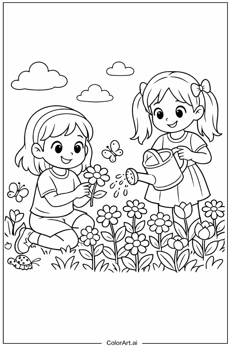 36 Free Girls Coloring Pages (Printable PDF & PNG)
