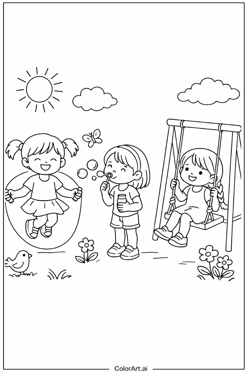 36 Free Girls Coloring Pages (Printable PDF & PNG)