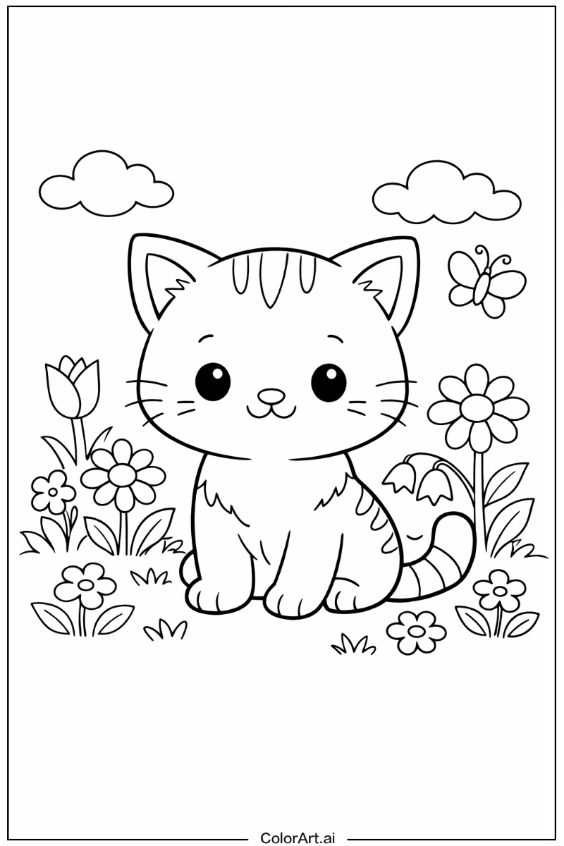 47 Free Kitten Coloring Pages (Printable PDF & PNG)