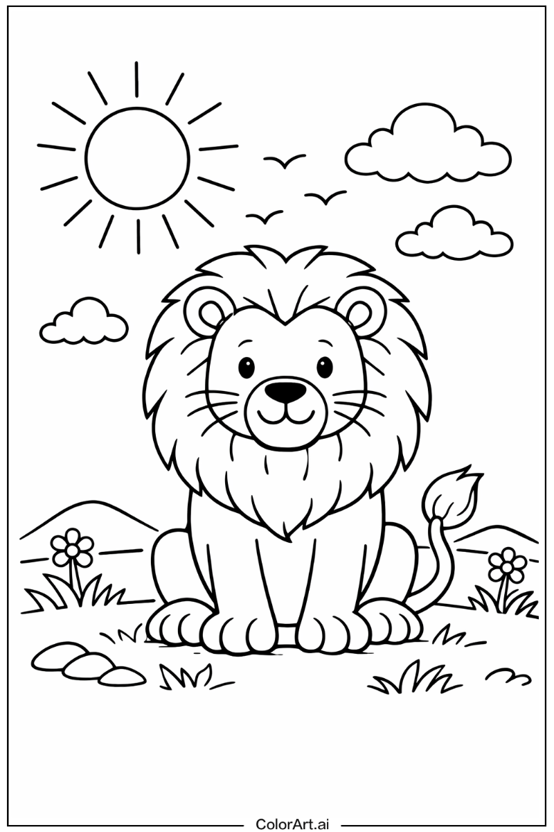 29 Free Lion Coloring Pages (Printable PDF & PNG)
