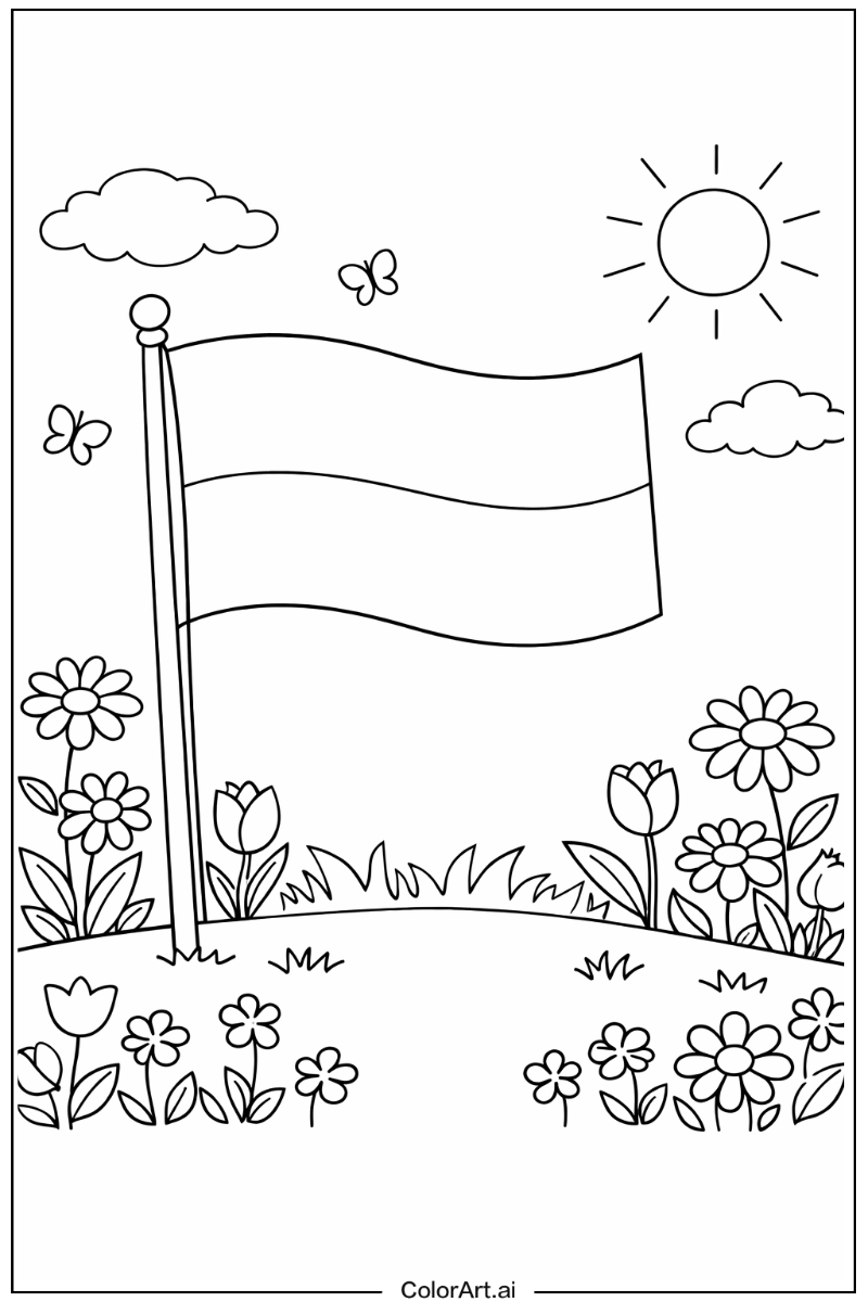 40 Free monaco flag Coloring Pages (Printable PDF & PNG)