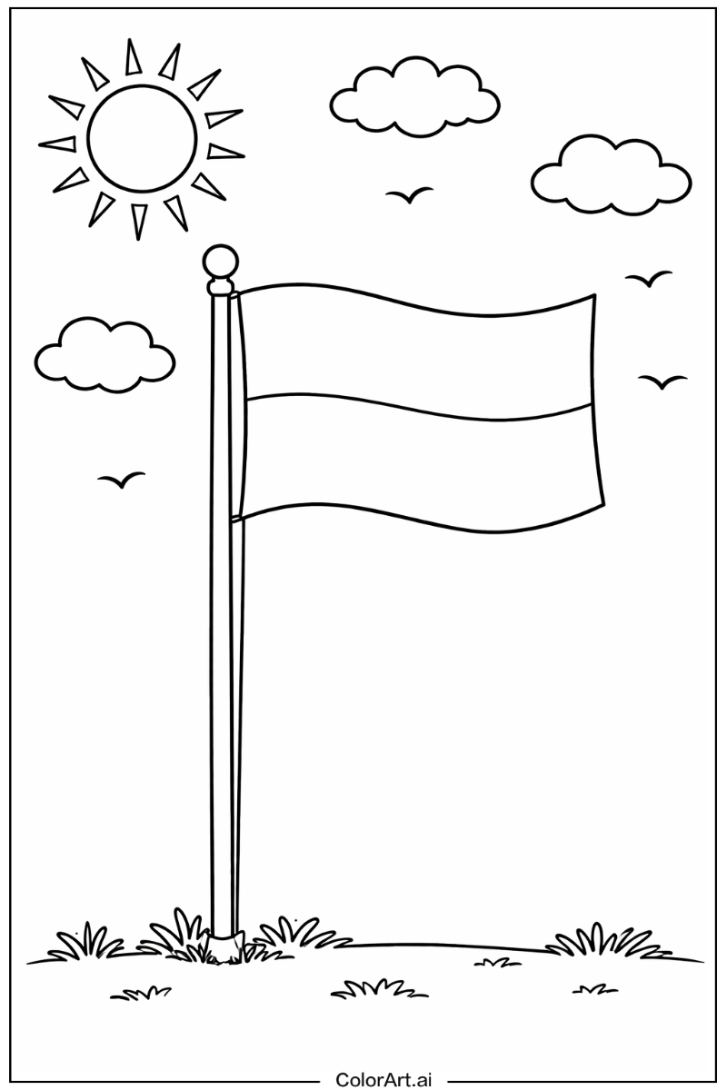 40 Free monaco flag Coloring Pages (Printable PDF & PNG)