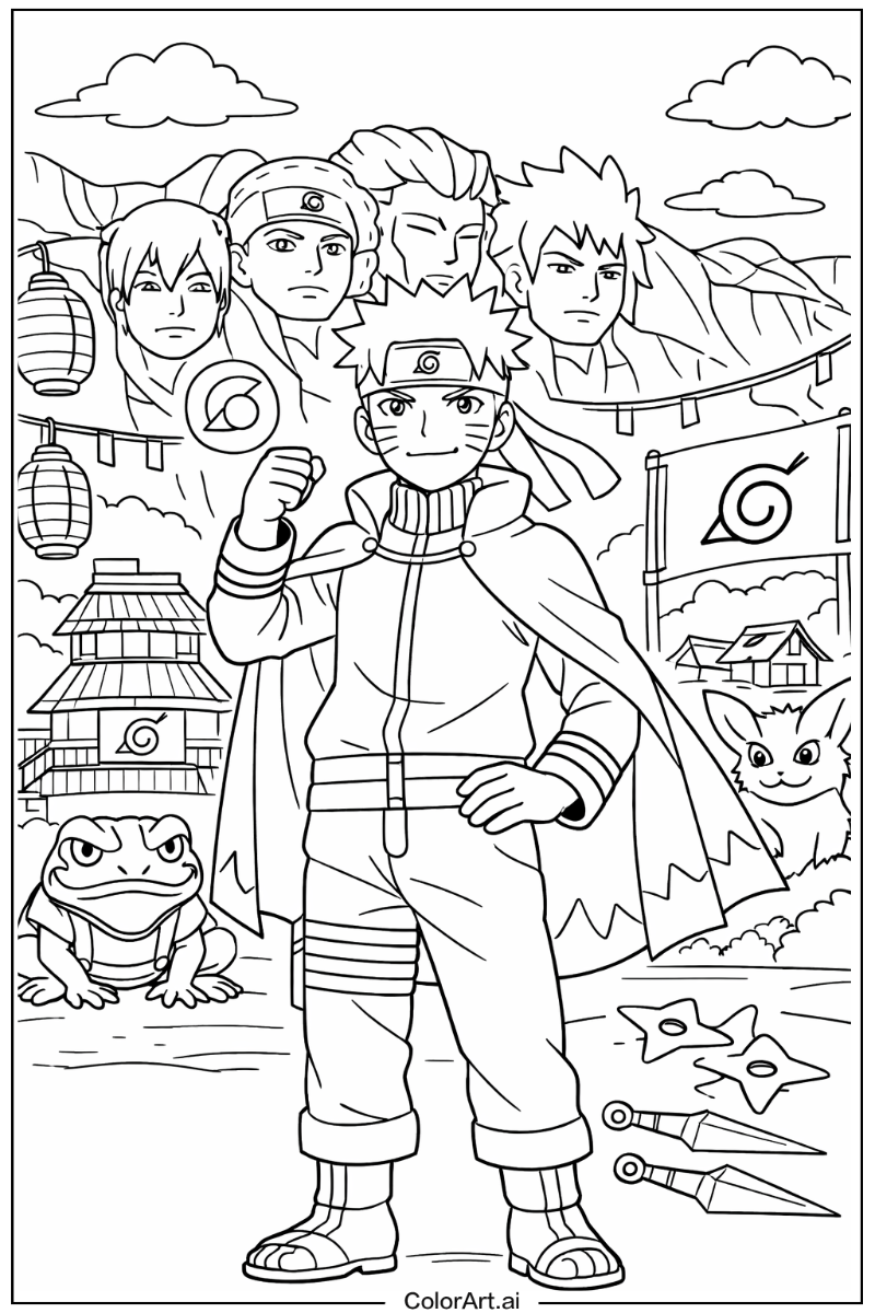 49 kostenlose Naruto Ausmalbilder (Druckbare PDF- und PNG-Dateien)