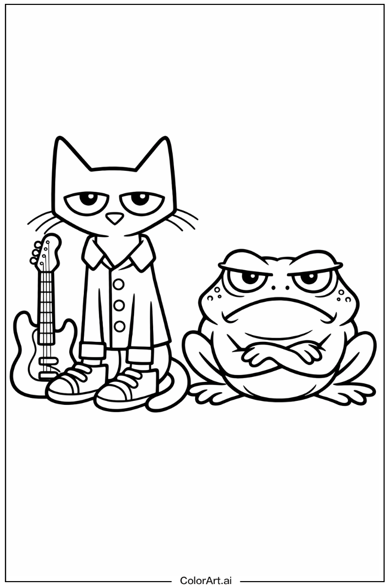 55 Free pete the cat Coloring Pages (Printable PDF & PNG)