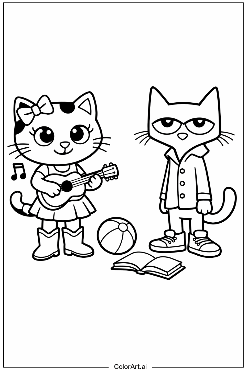 55 Free pete the cat Coloring Pages (Printable PDF & PNG)