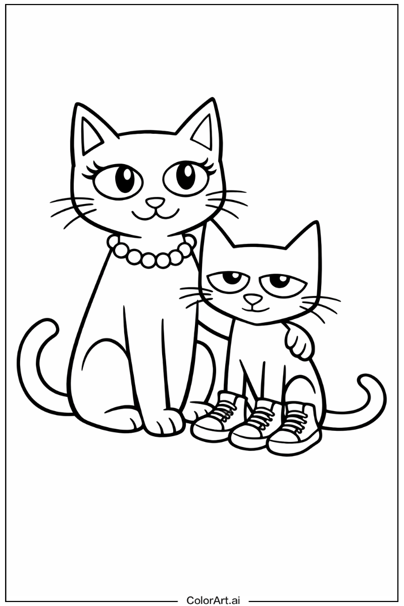 55 Free pete the cat Coloring Pages (Printable PDF & PNG)
