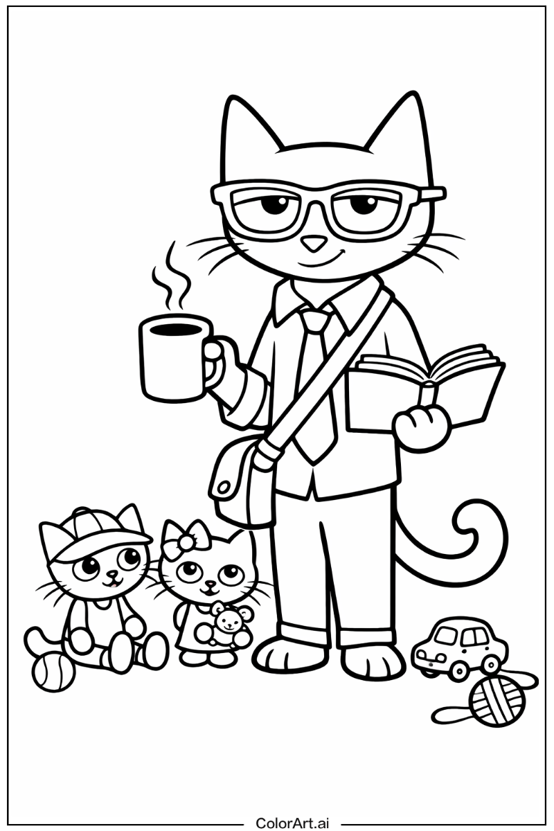 55 Free pete the cat Coloring Pages (Printable PDF & PNG)