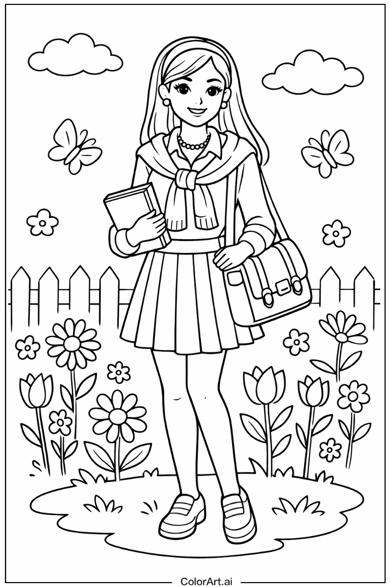 29 Free preppy Coloring Pages (Printable PDF & PNG)
