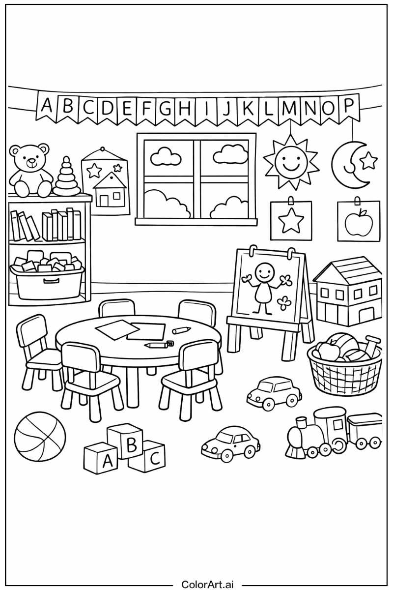 40 Free preschool Coloring Pages (Printable PDF & PNG)