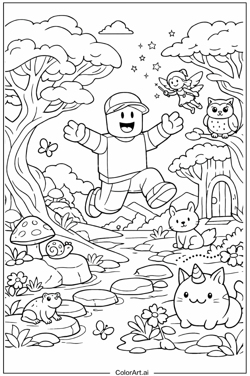 2 Free Roblox Coloring Pages (Printable PDF & PNG)