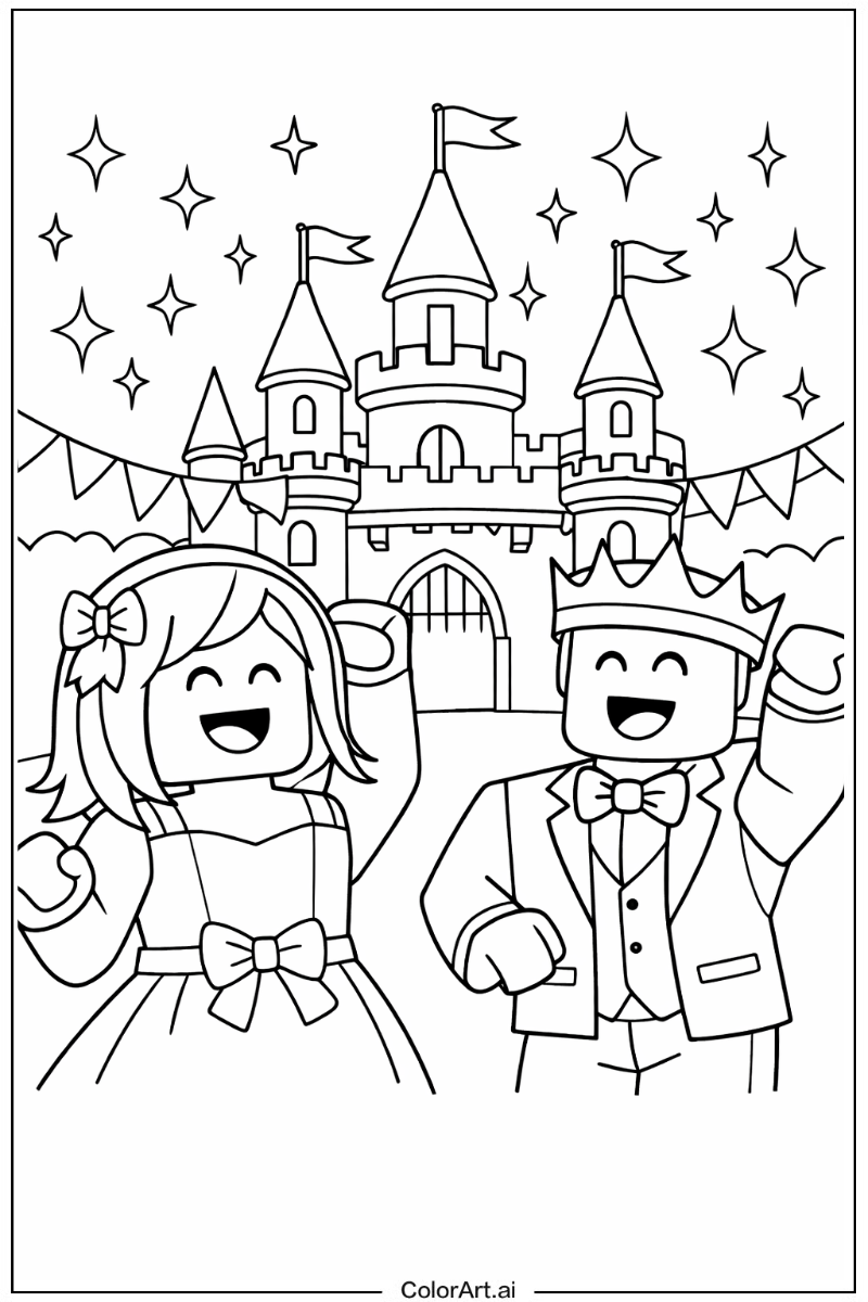 2 Free Roblox Coloring Pages (Printable PDF & PNG)