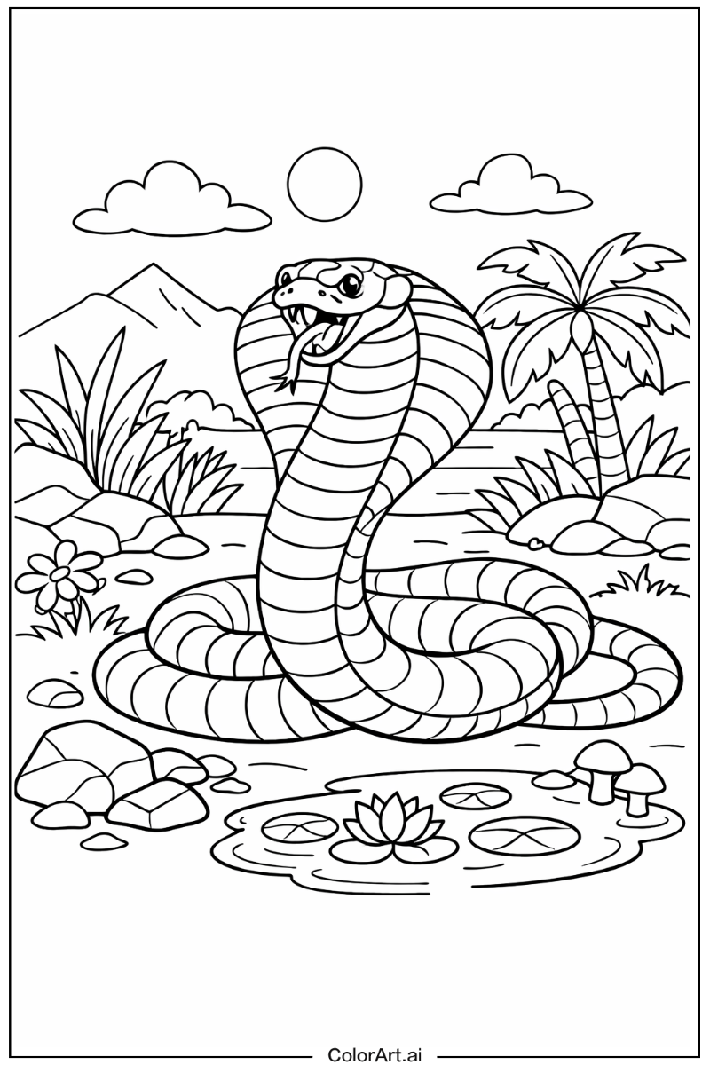 49 Free snake Coloring Pages (Printable PDF & PNG)