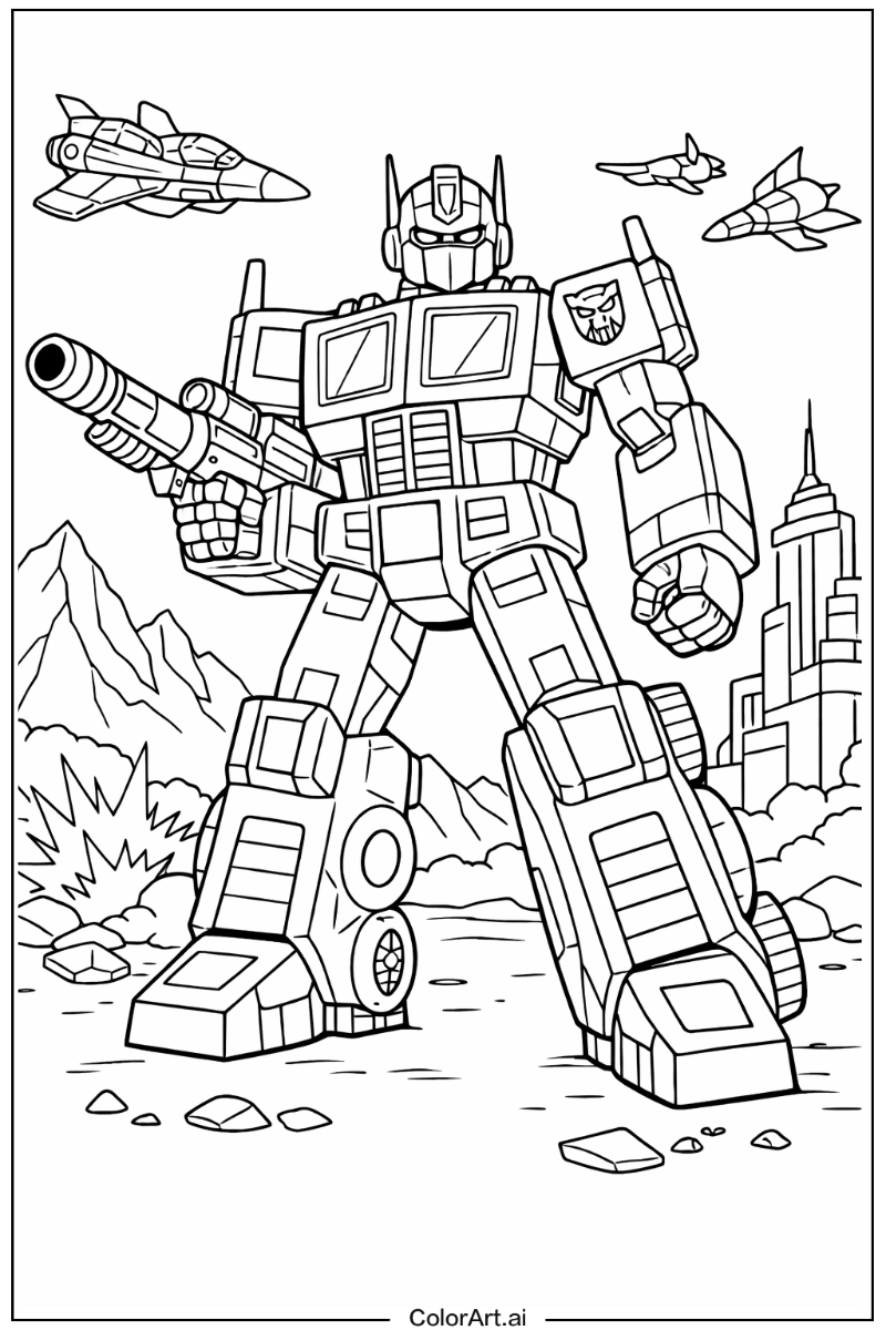 49 Free transformers Coloring Pages (Printable PDF & PNG)